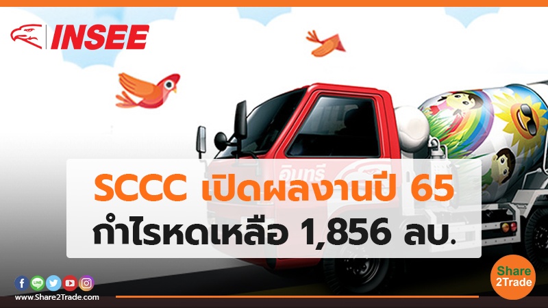 SCCC เปิดผลงานปี 65 กำไรหดเหลือ 1,856 ลบ. | Share2Trade